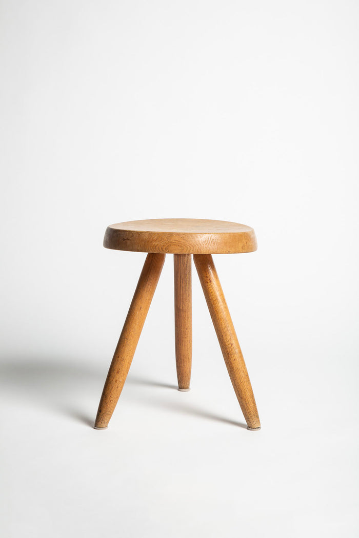 PERRIAND | 1950'S PERRIAND WOODEN STOOL