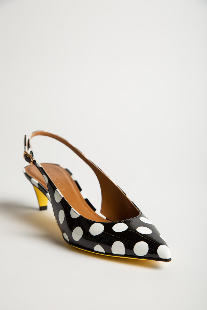 MARNI | POLKA DOT SLINGBACK HEELS – MAXFIELD LA