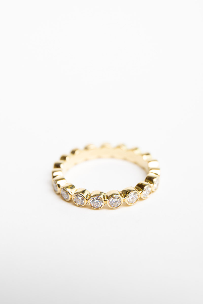 MAUD JEWELRY | 18K GOLD 19 DIAMOND STACK RING – MAXFIELD LA