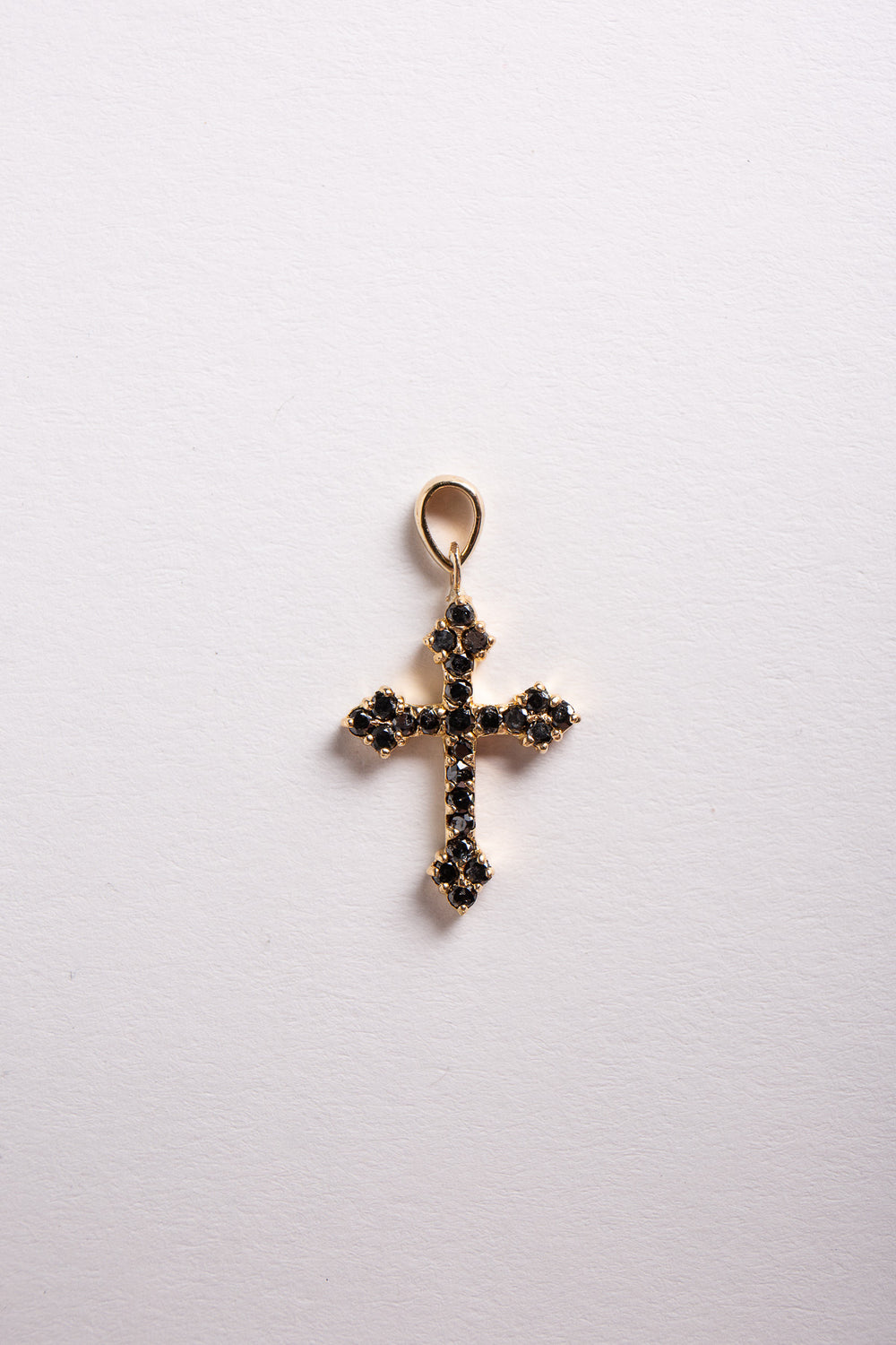 JOANNE FISKE | ORTHODOX BLACK DIAMOND CROSS PENDANT